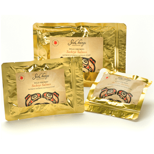 Gold Pouches of Smoked Sockeye Salmon – SeaChange Seafoods